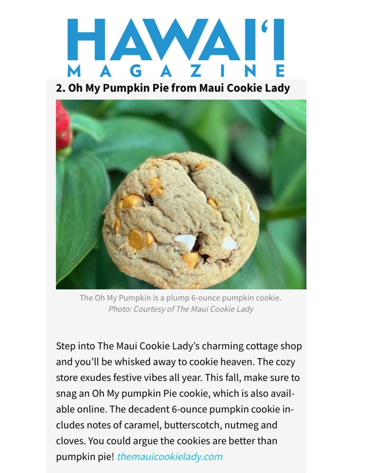 In The News – The Maui Cookie Lady